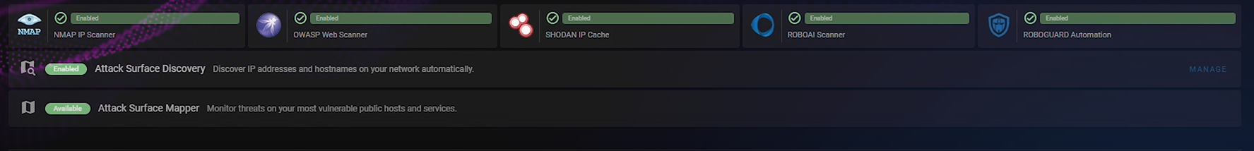 RoboShadow Platform: Dashboard Overview